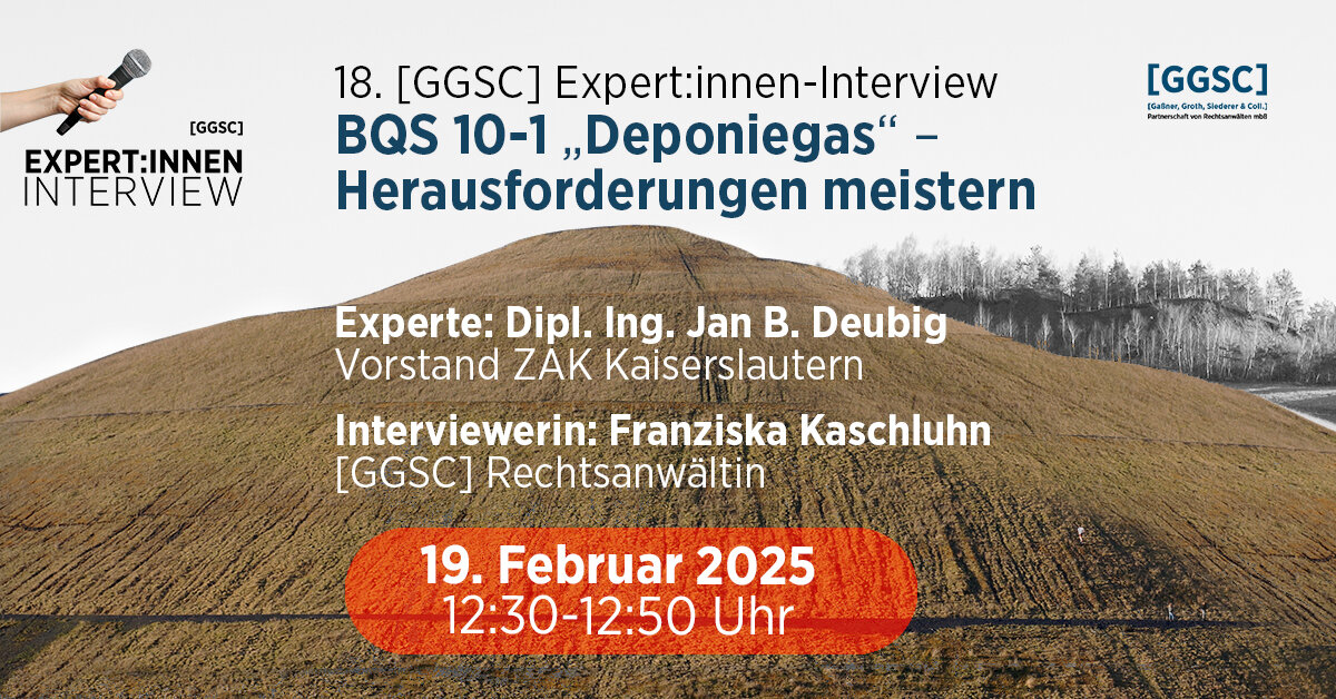 [GGSC] Expert:innen-Interview zum BQS „Deponiegas“ | Gaßner, Groth ...